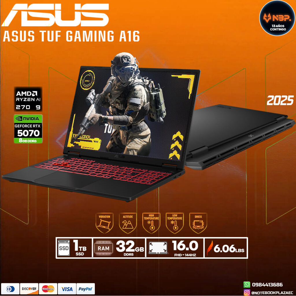 Laptop Asus TUF A16 FA608UP - NOTEBOOKPLAZAEC